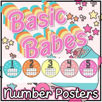 Basic Babes Number Posters And Circle Number Line By Julia S Colorful Classroom
