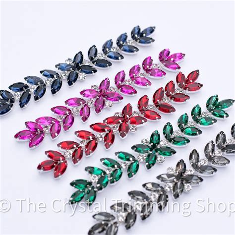 Blue And Silver Rhinestone Trim Etsy