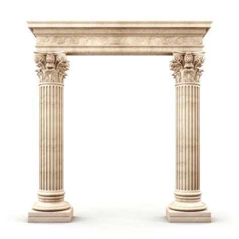 Antique Arch Architecture Column Ancient Premium Ai Generated Image