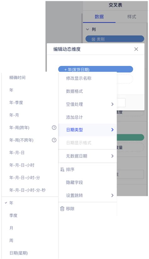 添加交互 动态维度 度量 《有数bi用户手册》