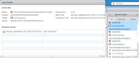 VMware VSAN Error Occured While Deleting A Folder TechCrumble