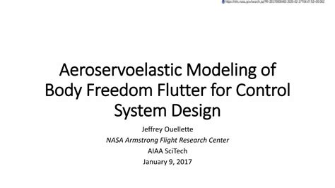 Pdf Aeroservoelastic Modeling Of Body Freedom Flutter For