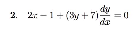 Solved Determine If The ODE Is An Exact Equation If It Chegg Com
