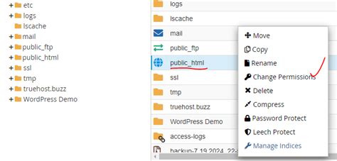 how to create public html folder in cpanel