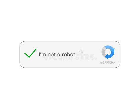 Captcha I Am Not A Robot Vector Computer Code Stock Vector