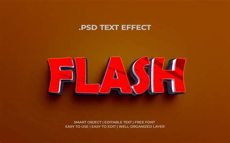 Premium Psd Editable Flash Text Effect