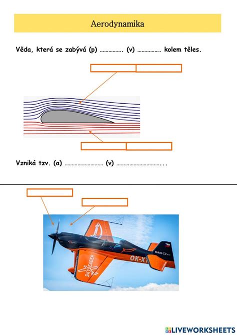 Aerodynamika Free Interactive Worksheets 1782402