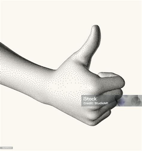 엄지 손가락 성공과 좋은 서명 개념 긍정적 인 사고 배너 전단지 포스터 커버 또는 브로셔에 대한 3d 벡터 그림입니다 3차원 형태에 대한 스톡 벡터 아트 및 기타 이미지