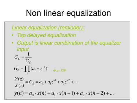 Ppt Introduction To Equalization Powerpoint Presentation Free