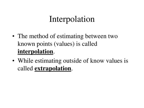 PPT Interpolation PowerPoint Presentation Free Download ID 160084