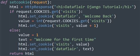 Django Cookies And Cookies Handling How To Create Cookies In Django Dataflair