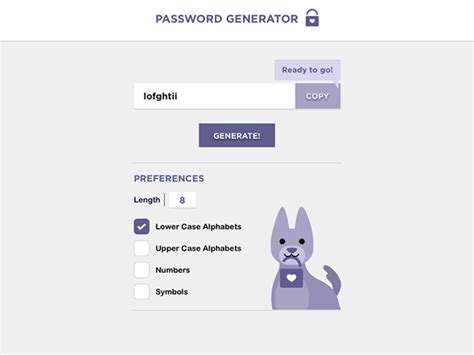 Password Generator Ui On Behance