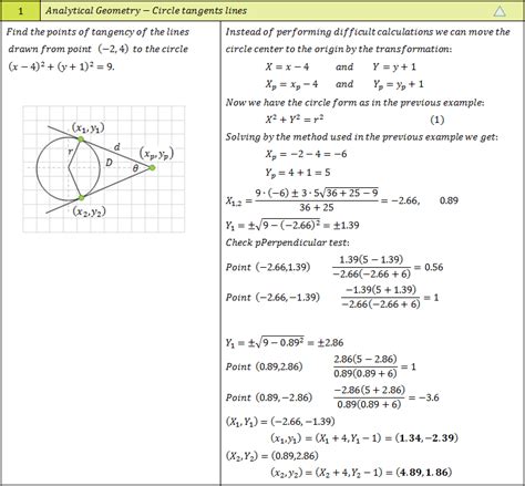 Analytical Geometry Examples