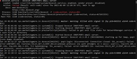 Php Dovecot Service Starting Failed Centos Cyberpanel Stack Overflow