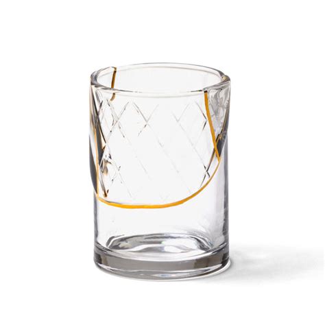 Seletti Kintsugi Glass Set Of 2 2modern