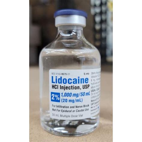 Lidocaine Hci 2 50ml Mdv Injection 1 Vial