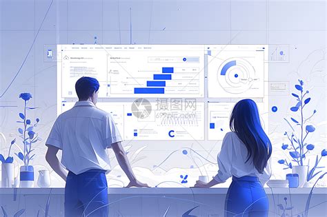 分析数据趋势插画图片下载 正版图片601169059 摄图网