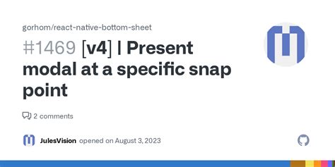 [v4] present modal at a specific snap point · issue 1469 · gorhom react native bottom sheet