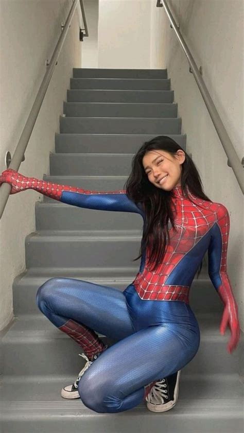 Spider Girl Frauenkostüme Spiderman Kostüm Karneval Kostüm Damen