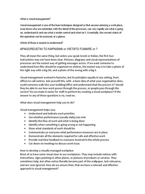 Pdf What Is Visual Management Dokumen Tips