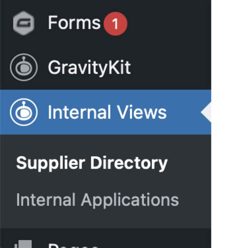 Dashboard Views How To Modify The Menu Icon Gravitykit Support Knowledge Base How To And Docs