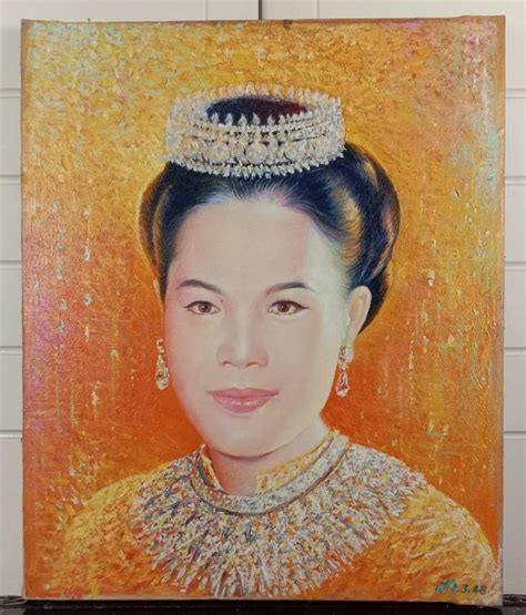 116 ภาพวาดสีน้ำมันพระบรมสาทิสลักษณ์ สมเด็จพระบรมราชินีนาถในรัชกาลที่9 Ennxo