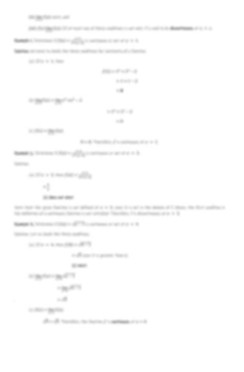 Solution Basic Calculus Identifying Continuous And Discontinuous