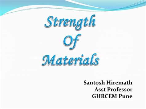 Statics And Strength Of Materials Formula Sheet Pdf