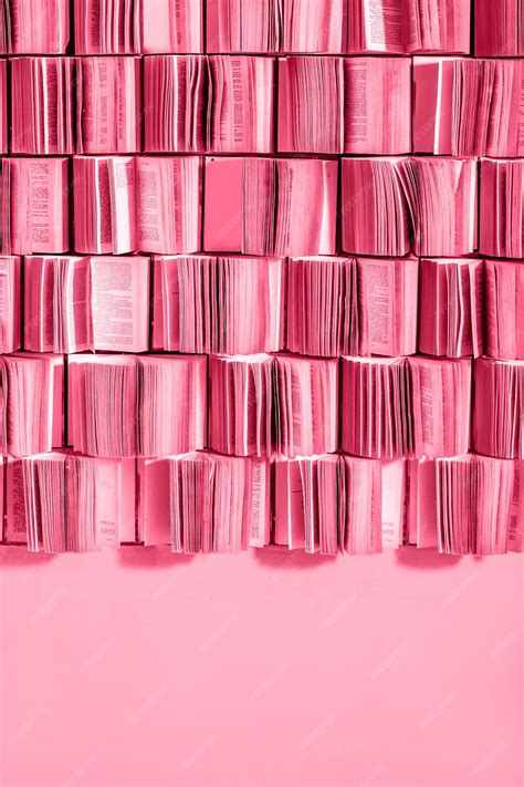 Premium Photo Viva Magenta Toned Red Magenta Opened Stack Pile Heap
