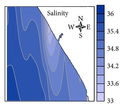 Average Spatial Variation Of A Temperature °c B Salinity C