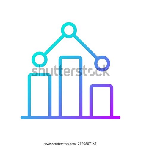 Regression Data Mining Gradient Linear Vector Stock Vector Royalty