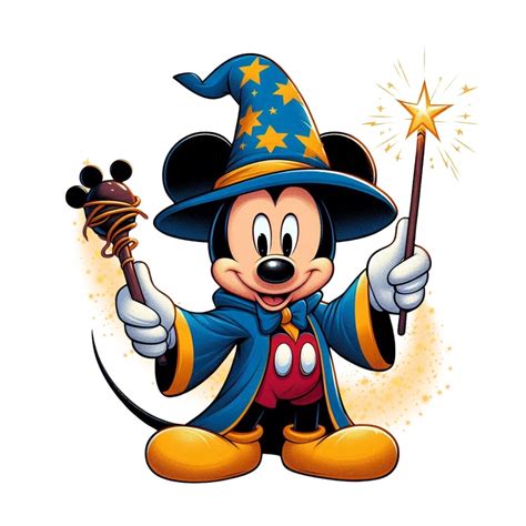 Mickey Mouse Wizard Png Mickey Mouse Png Clipart Wizards Png Instant Download Etsy