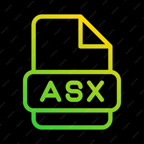 Premium Vector Asx File Type Icon Document Extension Format With