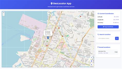 Interactive Geolocator App Using Html Css And Javascript With Source Code Sourcecodester