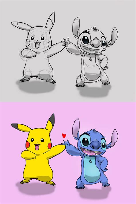 Stitch Pikachu By Tarangelos On Deviantart