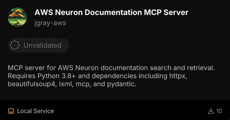 aws neuron 文档 mcp 服务器 mcp servers · lobehub