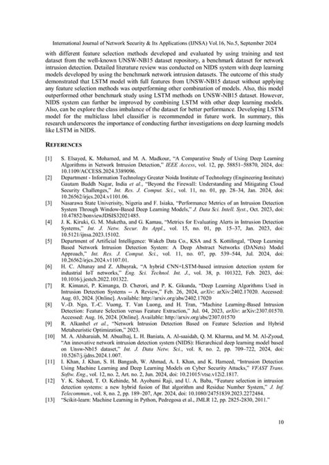 Comparative Analysis Of Feature Selection Techniques For Lstm Based Network Intrusion Detection