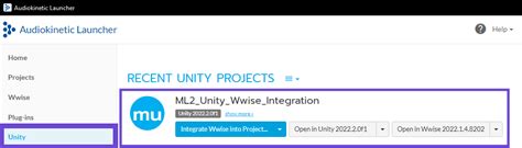 Wwise Unity Setup For Magic Leap 2 Magicleap Developer Documentation