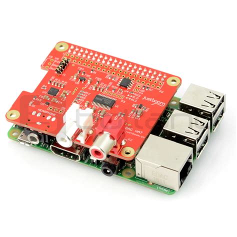 JustBoom DAC Hat Sound Card For Raspberry Pi Botland Robotic Shop