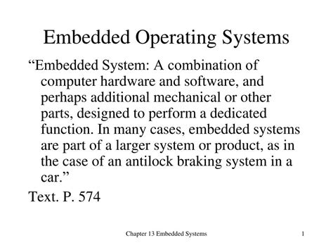 PPT Embedded Operating Systems PowerPoint Presentation Free Download ID