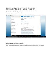 CIS245L U2 Project Lab Report 1 Docx Unit2Project LabReport Rename Client Machine 25 Points