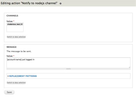 Nodejs Rules Chatterbox Customizable Realtime Messages On A Drupal