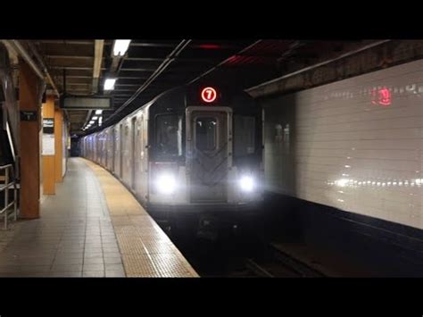 Mta Subway Local Trains Terminating At Flushing Main Street Youtube