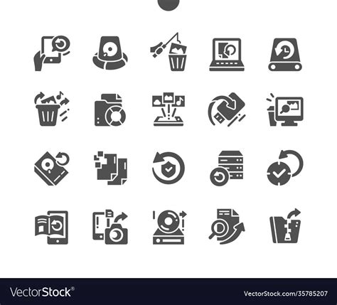 Data Recovery Backup Restoration Royalty Free Vector Image