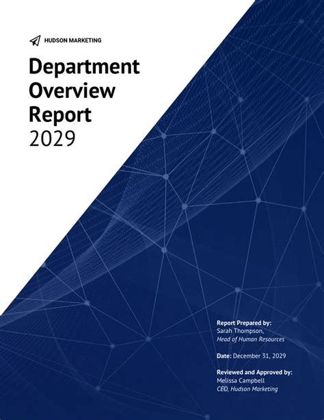 Department Report Template Venngage