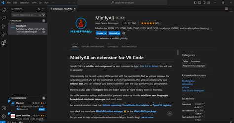 Como Minificar O CÓdigo Html Css E Js Usando A Extensão Minifyall No Vs