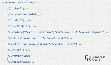 Resumen De Los Métodos Javascript Más Importantes