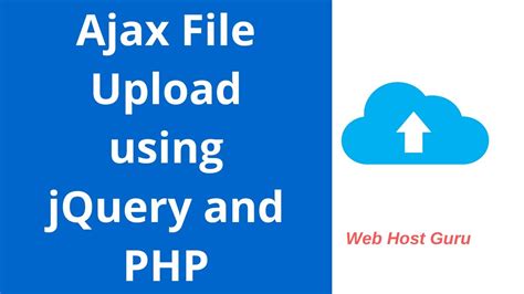 How To Upload Image File Using Ajax And Jquery Youtube