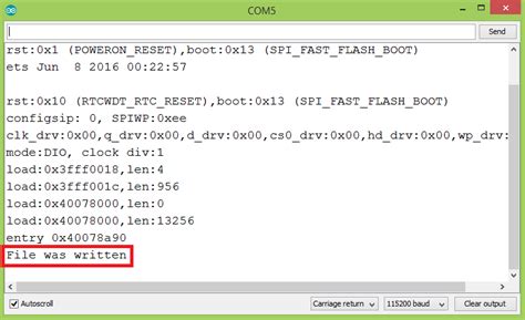 Esp32 Arduino Spiffs Writing A File Techtutorialsx