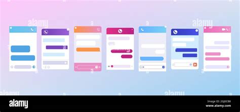 Flat Set Of Chat Bot Dialogue Windows For Customer Support Online Live Communication Service